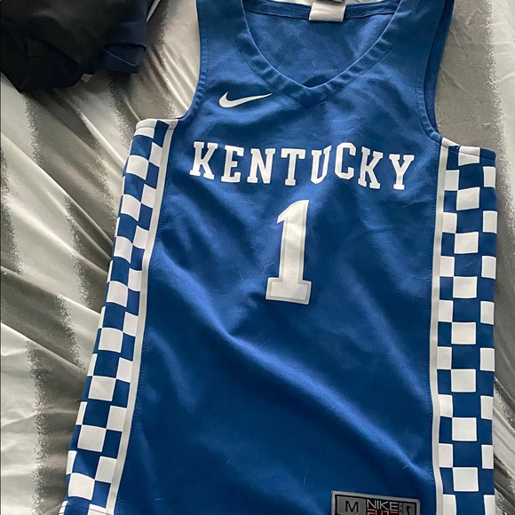Nike | Other | Nike Kentucky Blue And White Checkered Jersey Kids ...